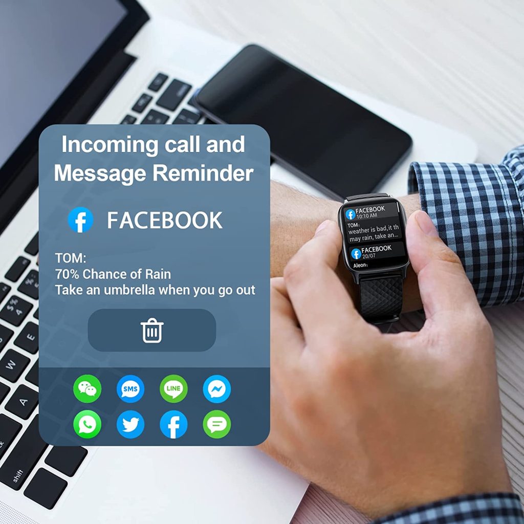 Livikey Smart Watch with Heart Rate Monitor, SpO2 and Sleep Tracking ...